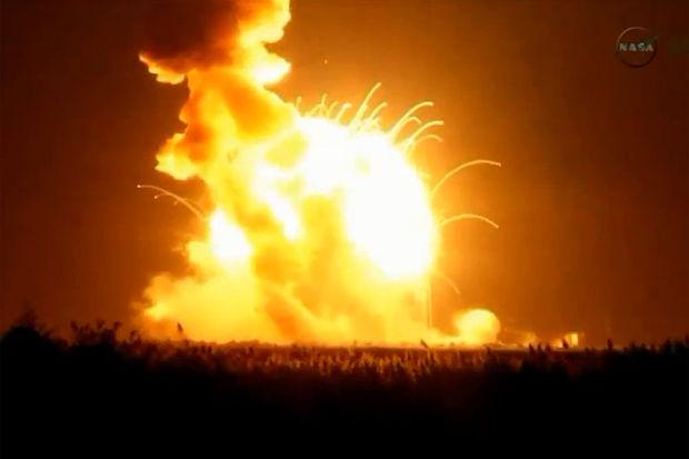 Explosion d'une fusée américaine (Vidéo)