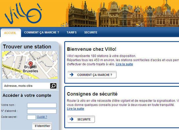 Louer un Villo! grâce à la carte MOBIB
