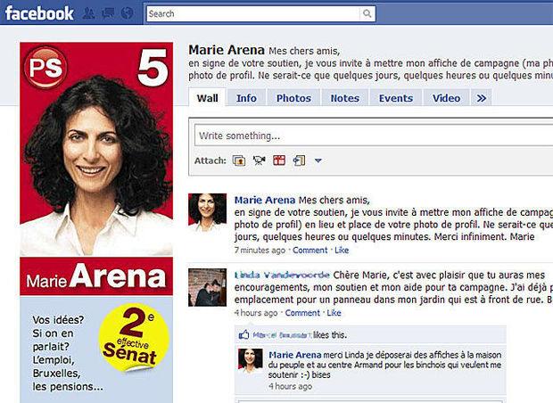Sur Facebook, dans la peau de Marie Arena