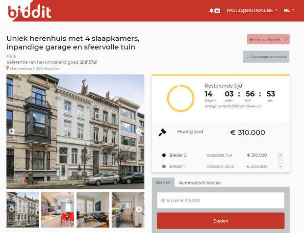 Openbare verkoop van onroerend goed kan voortaan online