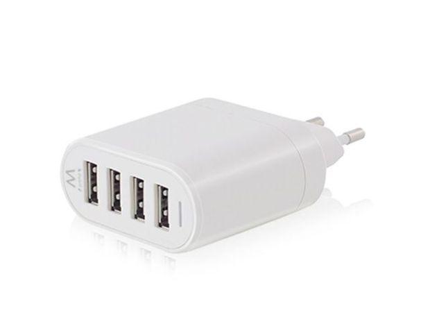 Laad vier tablets tegelijk op met deze usb-lader