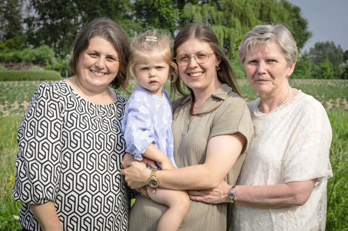 Vier generaties op een rij: van Marijke tot Féline - KW.be