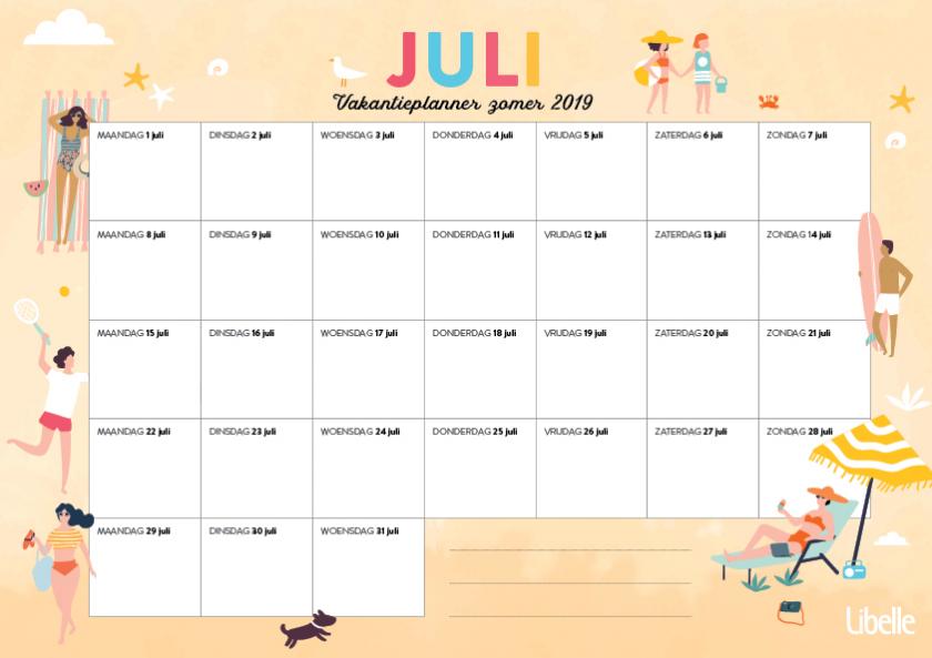 Zomerplannen? Download onze vrolijke vakantieplanner! - Libelle