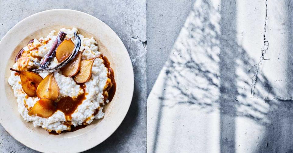 Rijstpap met kardemompeer