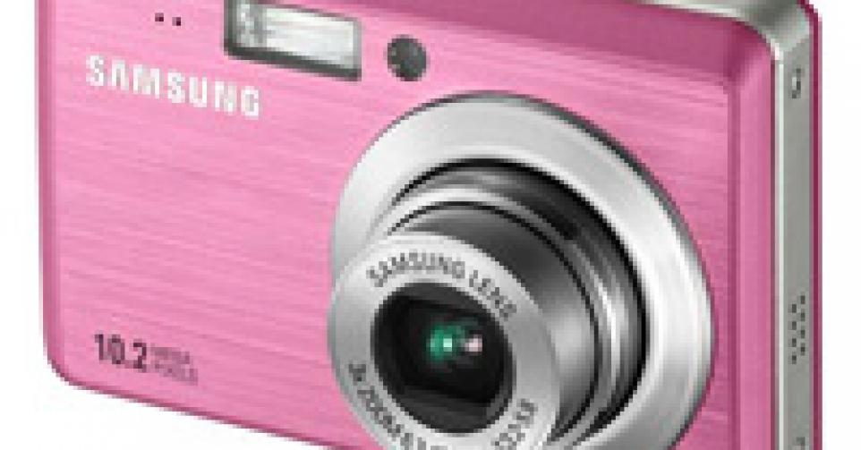 5 x roze digitale camera's