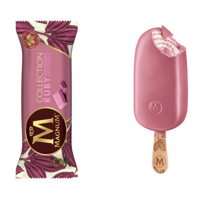 Magnum pakt uit met een nieuw ijsje op basis van Ruby chocolade